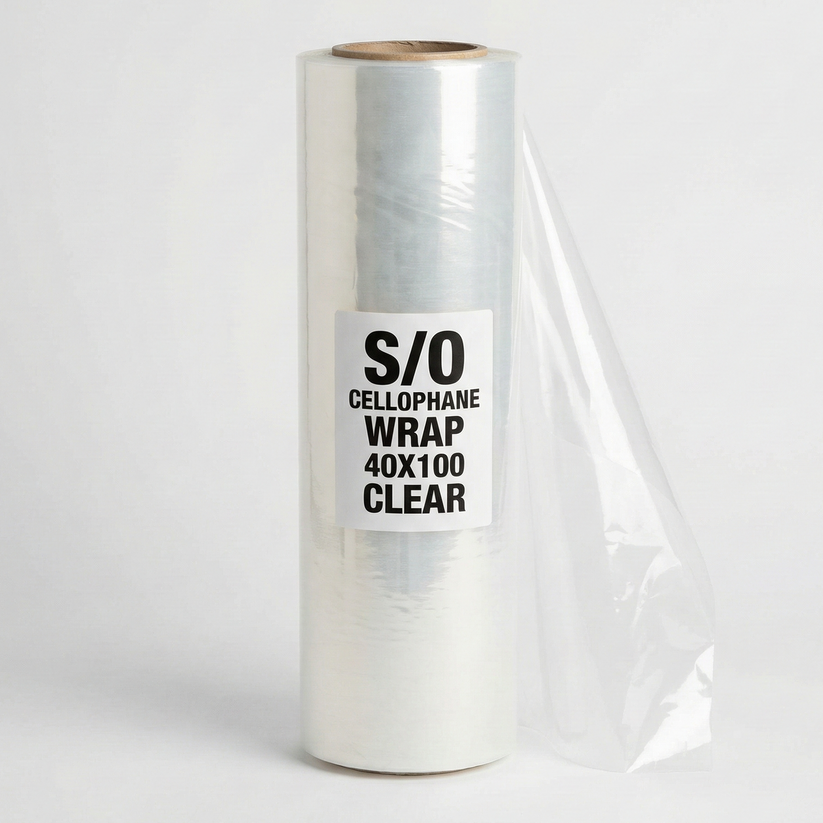 Clear Cellophane Wrap Roll – Bulk Foods Delco